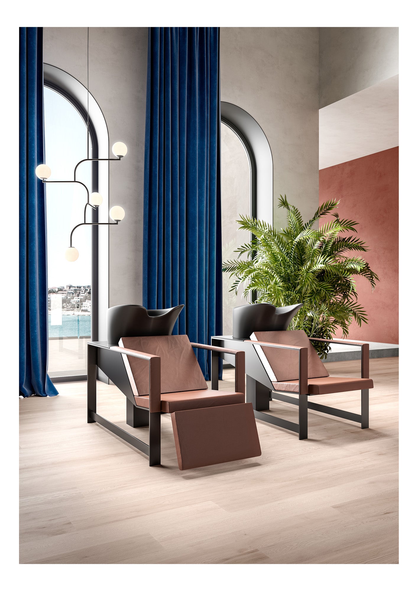 Takara Belmont Rückwärtswaschanlage Skydoor – Salondesign24